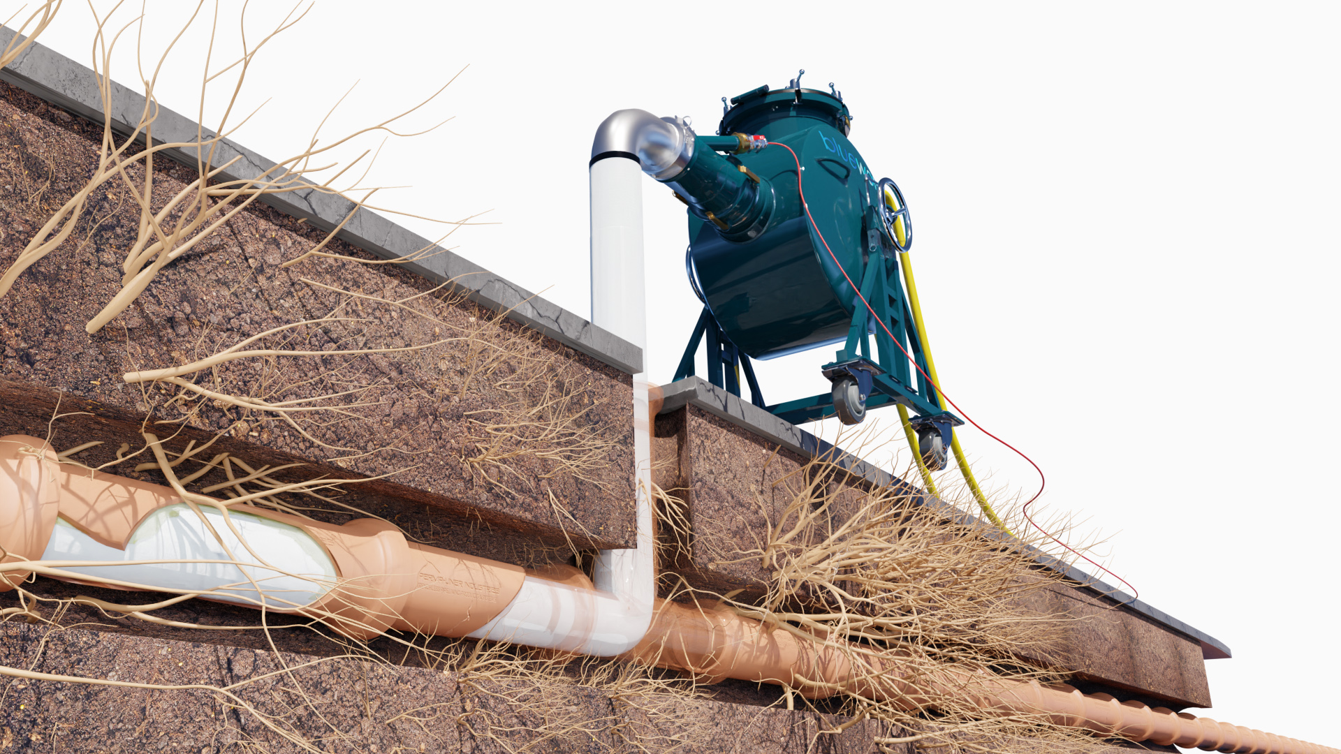 CIPP Inversion with Re-Instatements - Expert Trenchless Pipe Lining By Blue Works Company